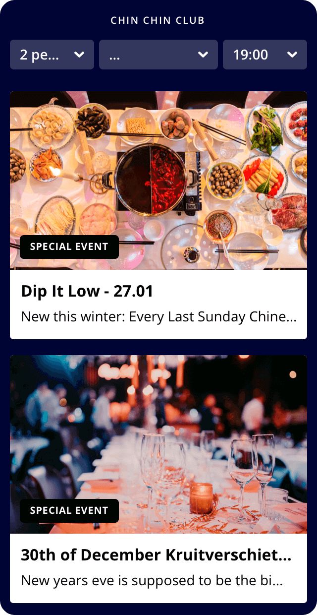 Formitable - Online reservation system for restaurants