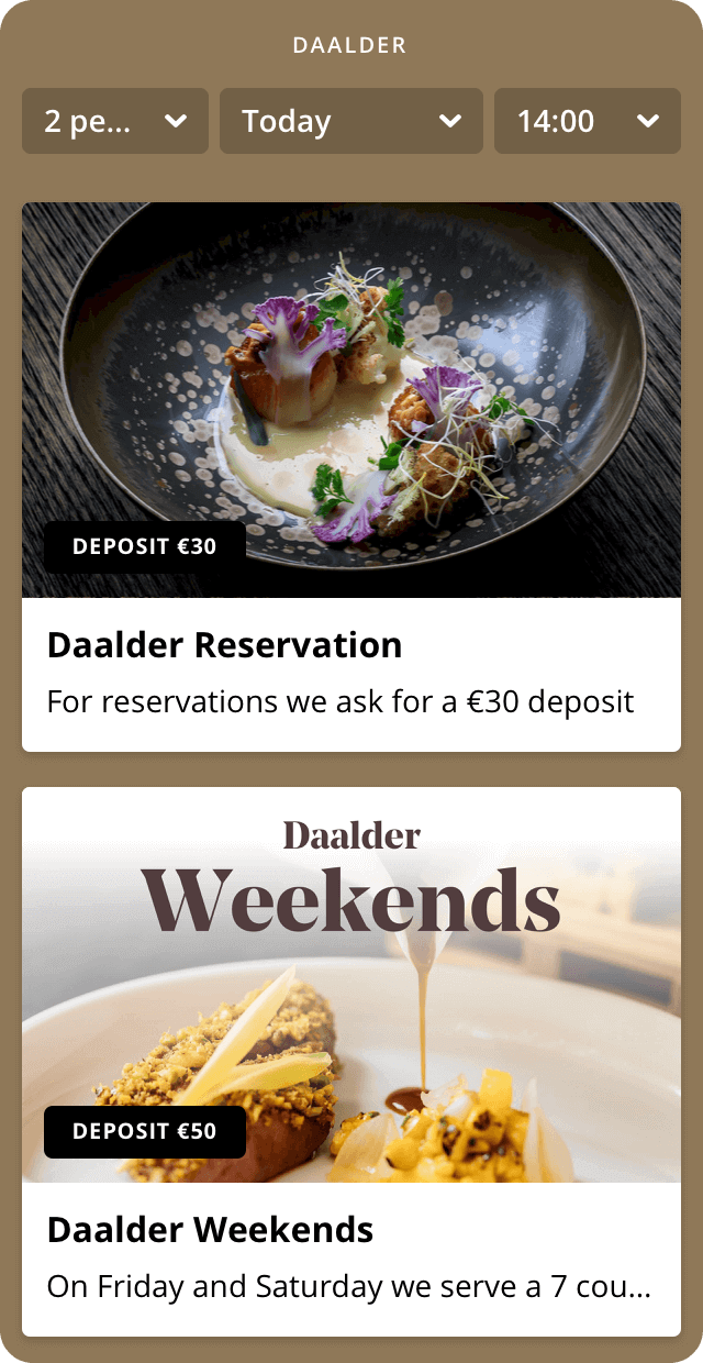 Formitable - Online reservation system for restaurants